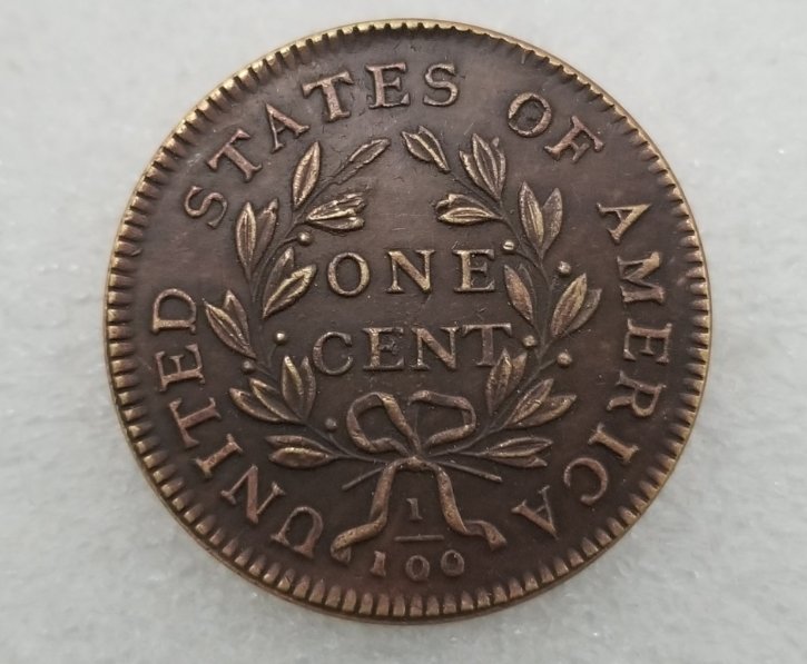 US Coin 1796 Draped Bust One Cent Copper Copy Coin