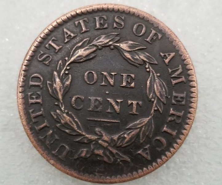 US Coin 1828 Coronet Head One Cent Copper Copy Coin