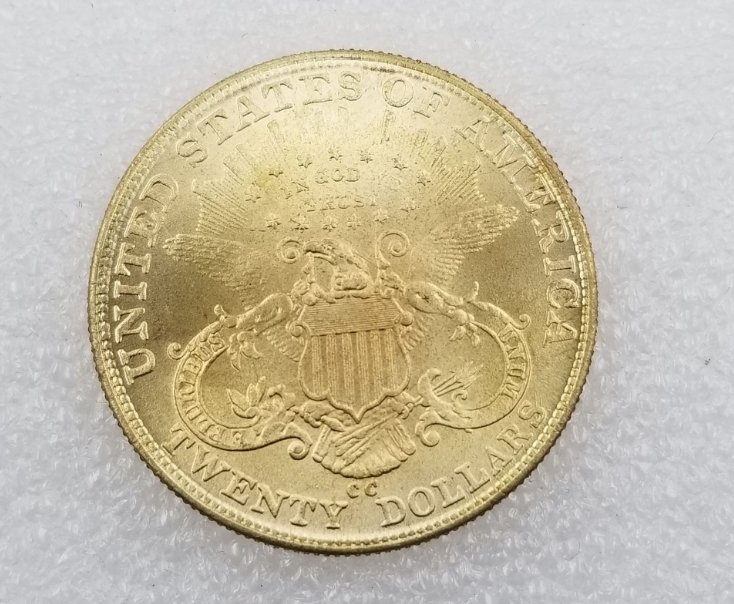 US Coin 1893-CC Liberty Head Twenty Dollars Gold Copy Coin