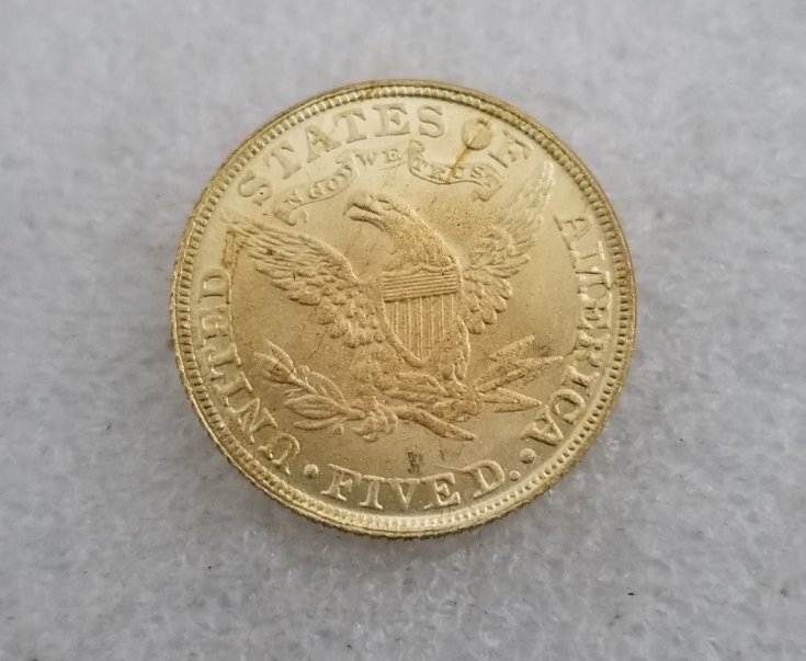 US Coin 1905 Liberty Head Five Dollars Gold Copy Coin