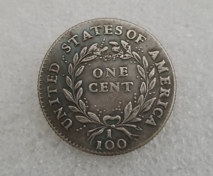 US Coin 1792 Liberty Parent of Science & Industry One Cent Silver Copy Coin