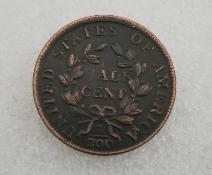 US Coin 1808 Liberty Draped Bust Half Cent Copper Copy Coin
