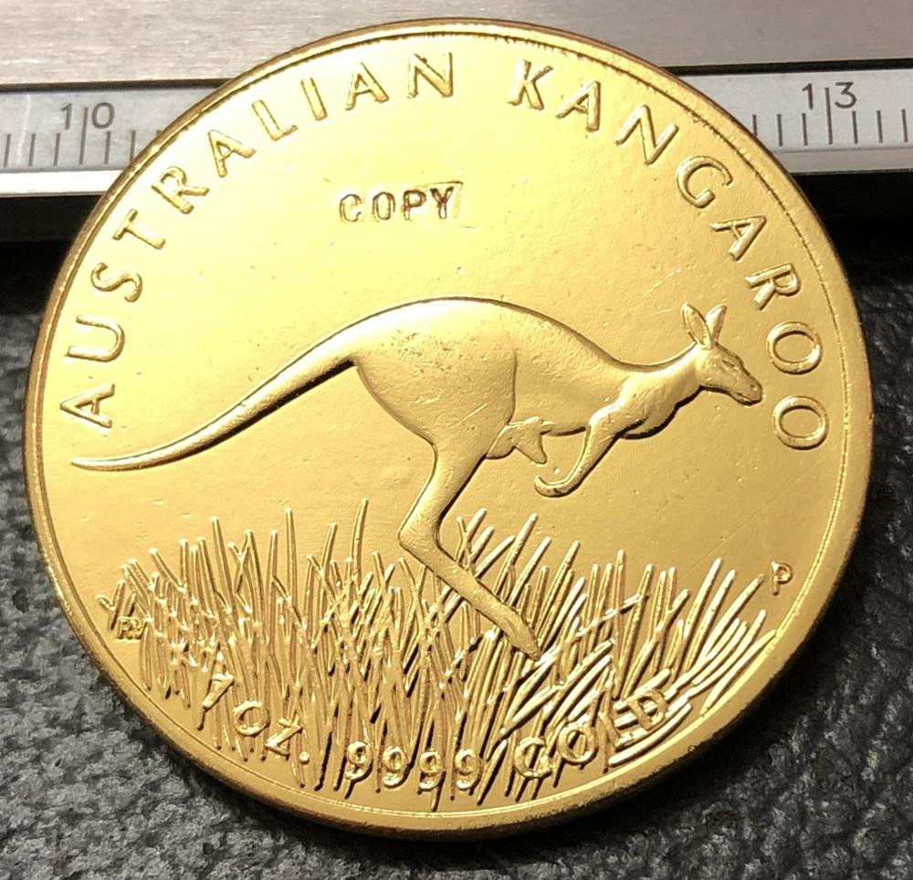 2008 Australia Kangaroo Gold Copy Coin
