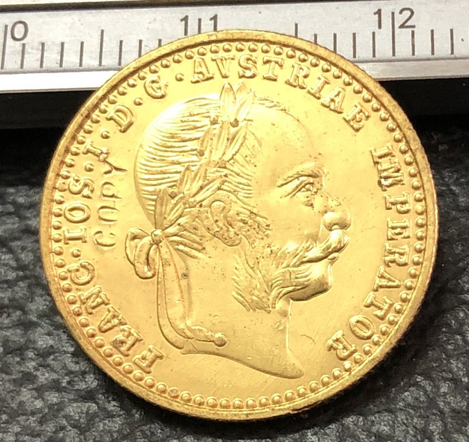 1915 Austria-Habsburg 1 Ducat-Franz-Joseph I Gold Copy Coin
