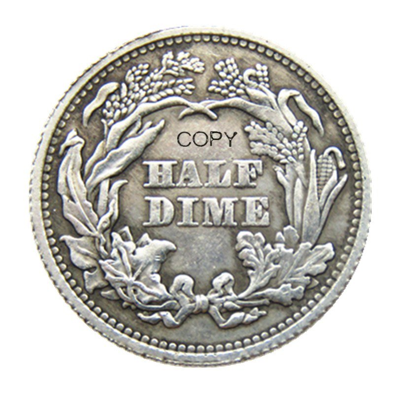 USA 1871 Liberty Seated Half Dime Legend Obverse Copy Coins