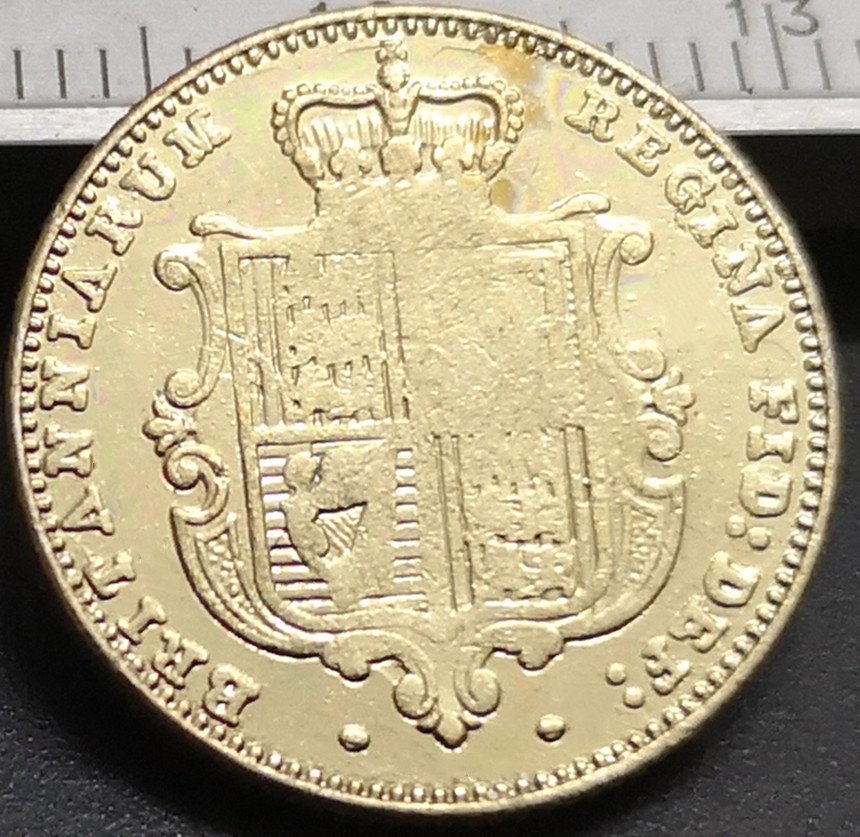 1839 United Kingdom 1/2 Sovereign - Victoria Copy Coin