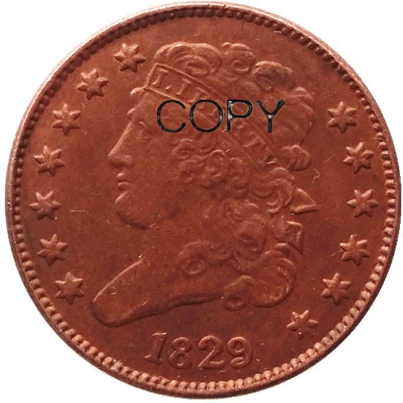 US 1829 Classic Head Half Cent Copy Coin