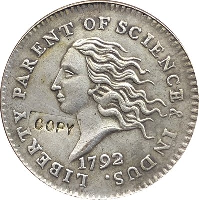 US Coin 1792 Disme Coins Copy 100% coper manufacturing silver-plated