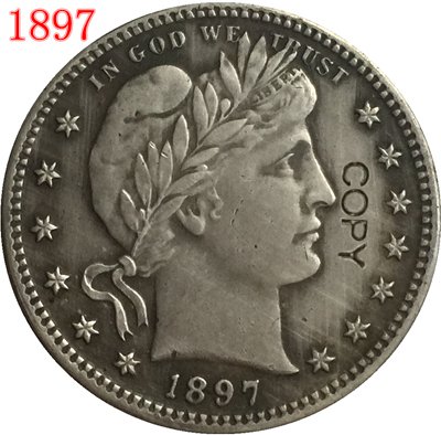 US Coin 1897 QUARTER DOLLARS BARBER COINS COPY