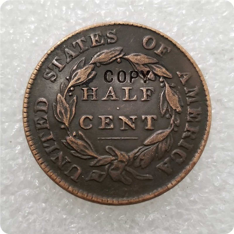 US Coin 1834 Classic Head Half Cent Copper Copy Coin