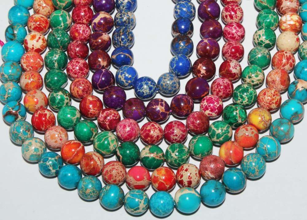 4mm 6mm 8mm 10mm 12mm Round variscite Sea sedime turquoise gems Beads 15"