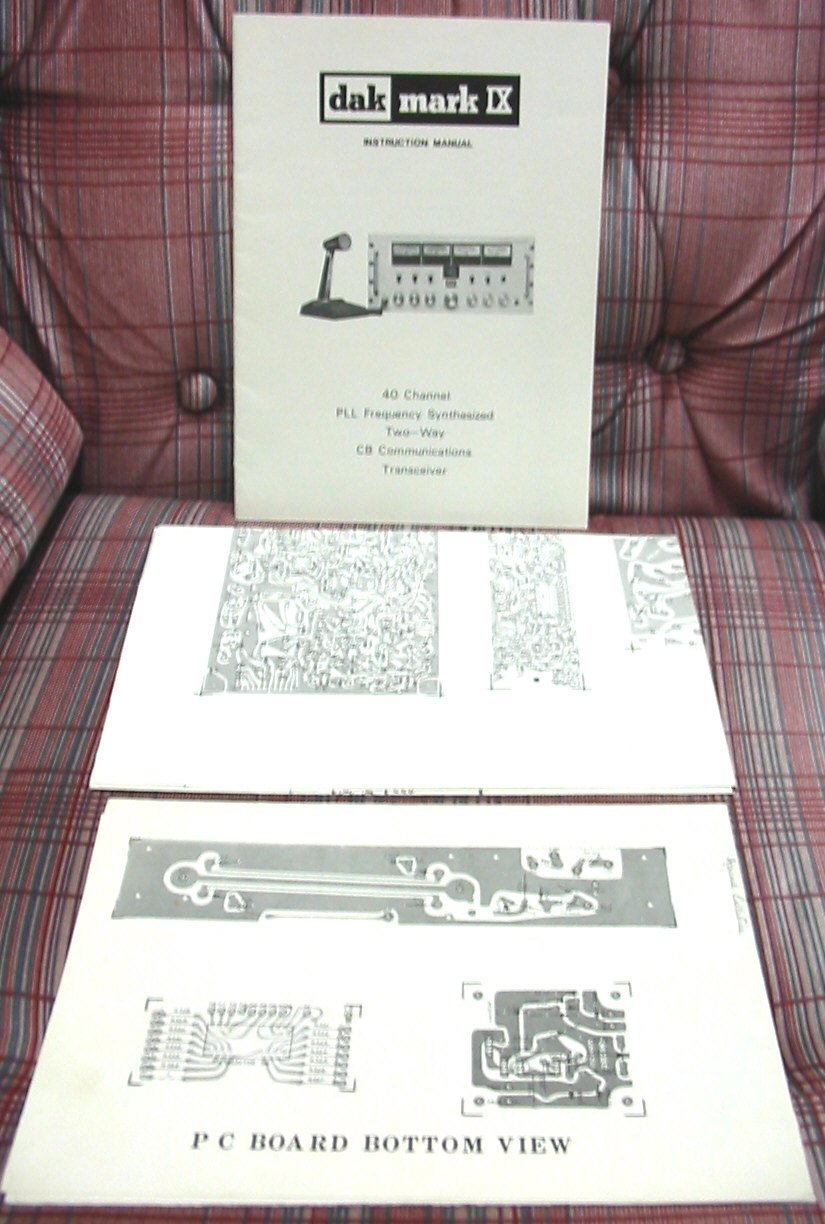 M.H. Scott DAK Mark IX 40 Channel AM Base CB Radio Owners Manual w ...