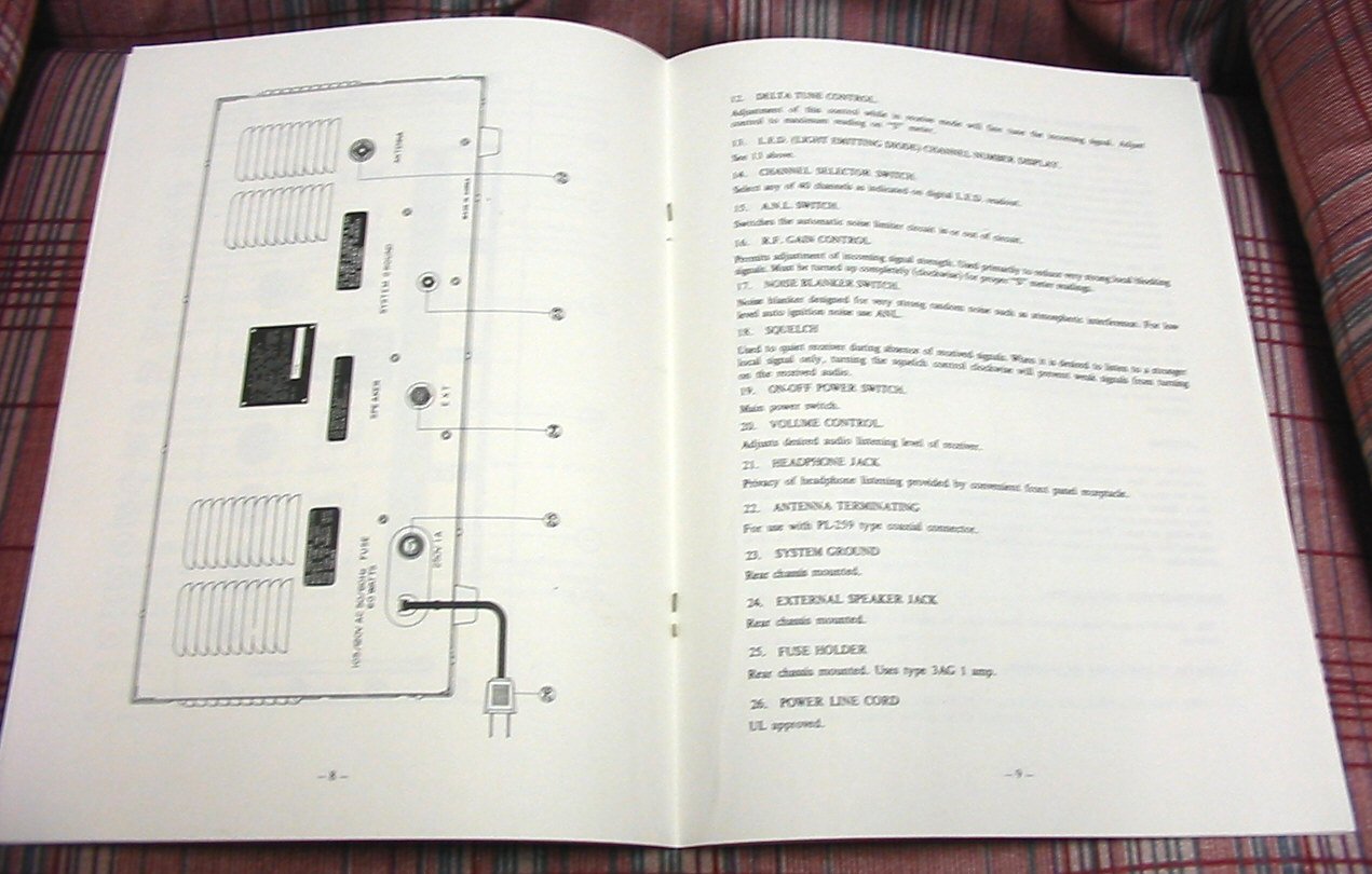 M.H. Scott DAK Mark IX 40 Channel AM Base CB Radio Owners Manual w ...