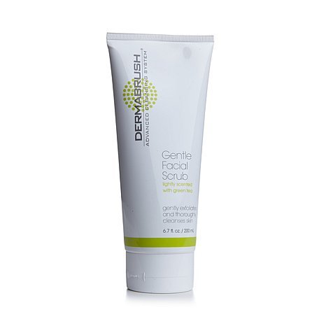 DERMABRUSH ** GREEN TEA GENTLE FACIAL SCRUB ** EXFOLIATOR ** 6.7 OZ ** NEW