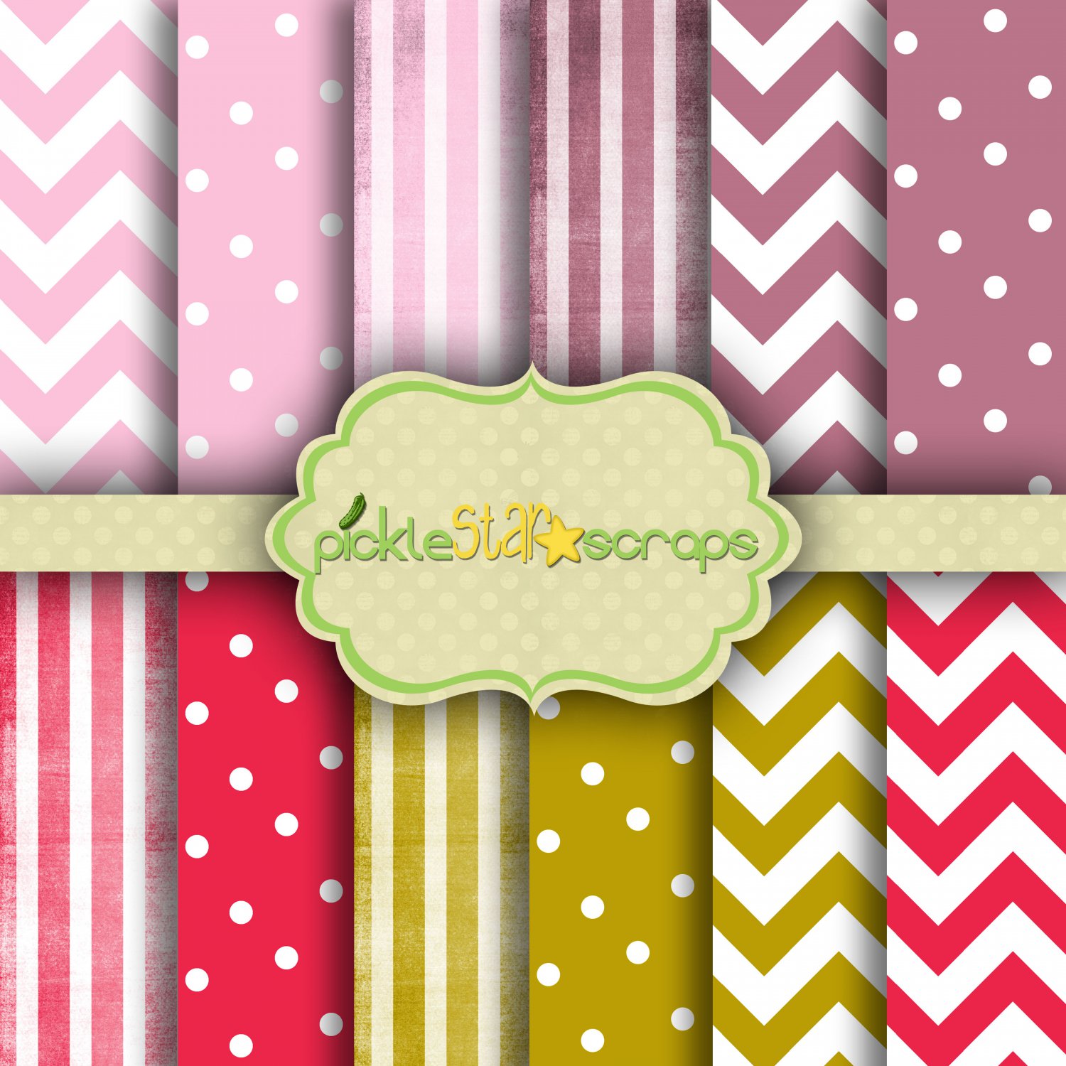 Patterns Vol6 ~ 12x12inch Digital Printable Papers