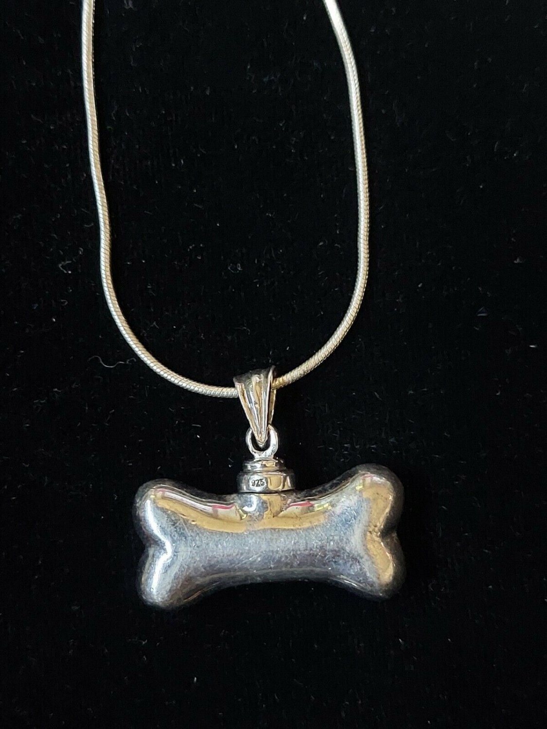 Sterling Silver Dog Bone 925 w/ Chain