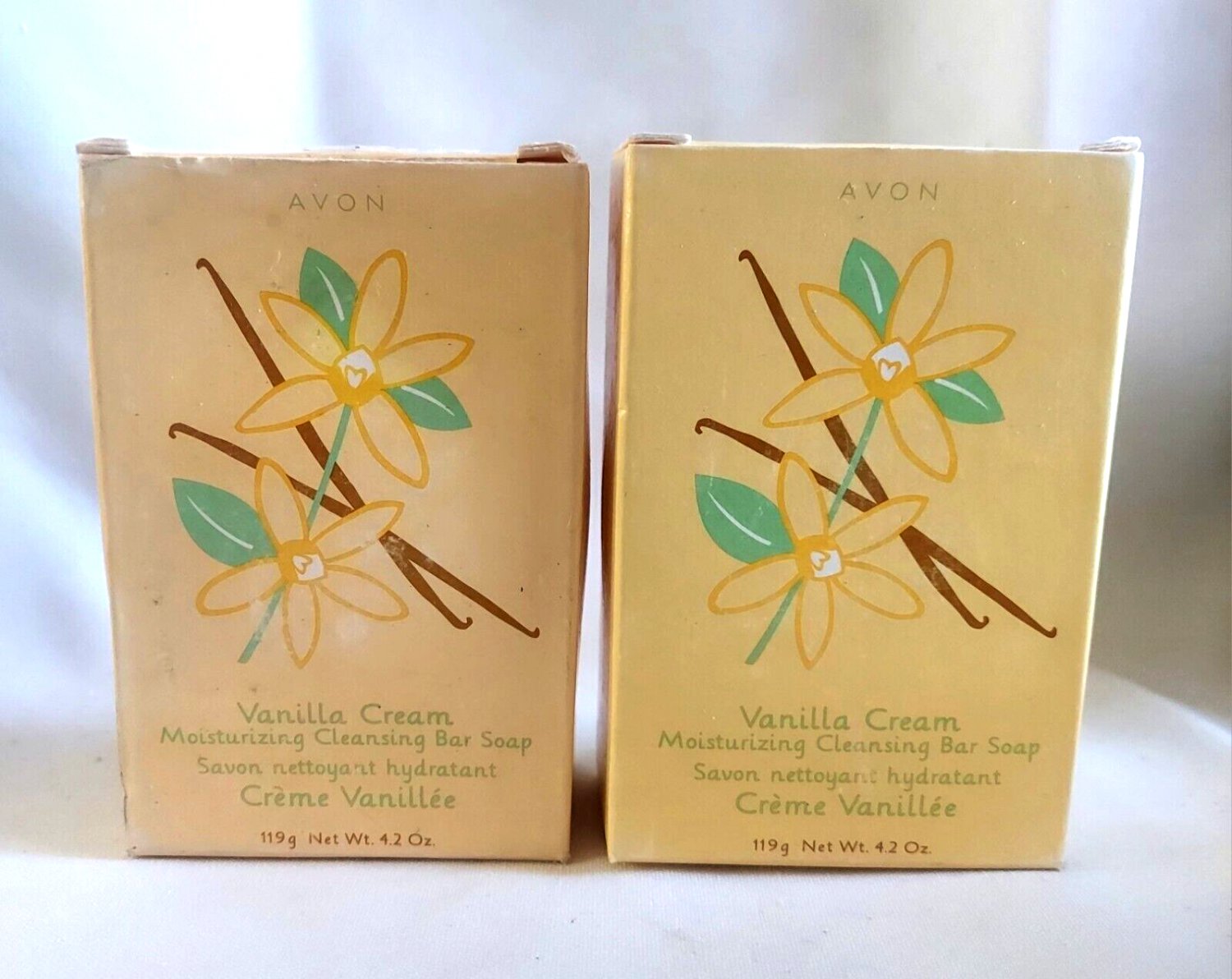 Avon Vanilla Cream Moisture Cleansing Bar Soap Set