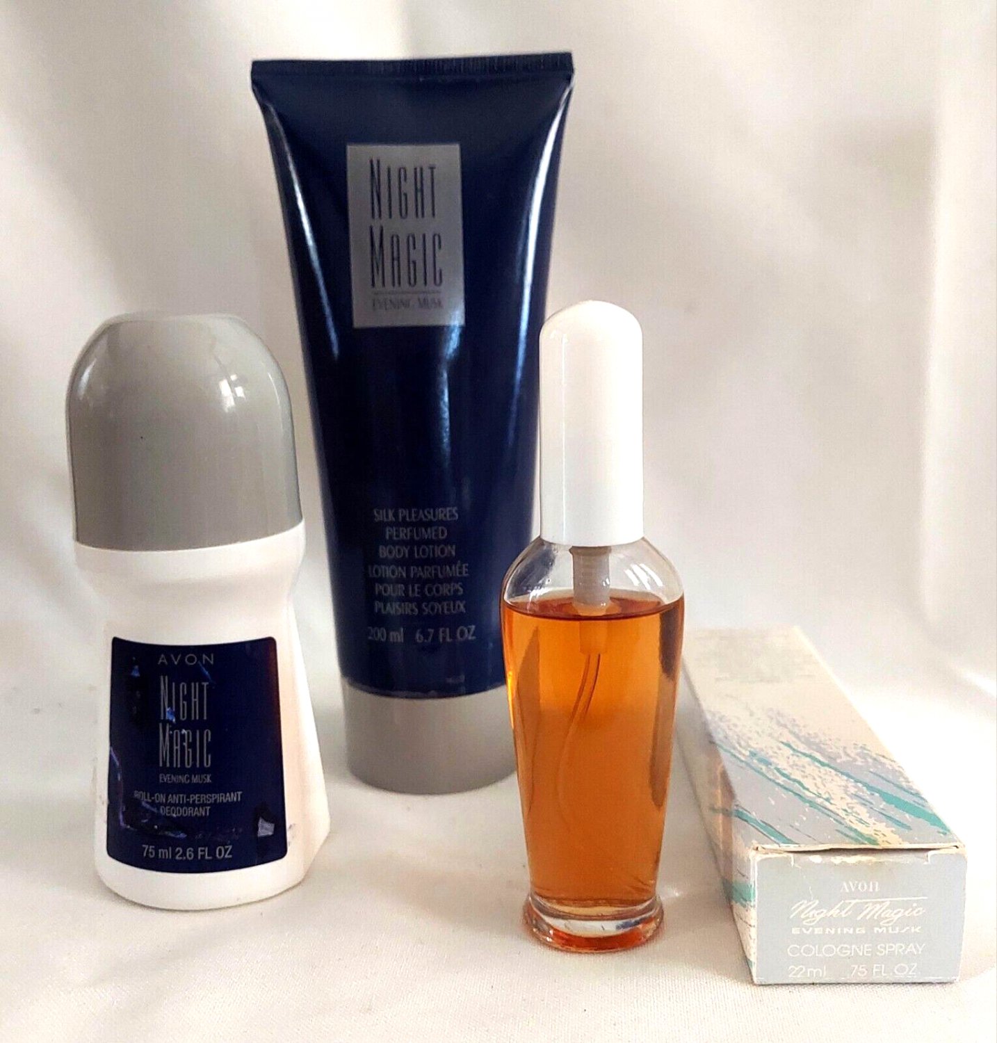 Avon Night Magic Spray, Body Lotion & Rollon Set