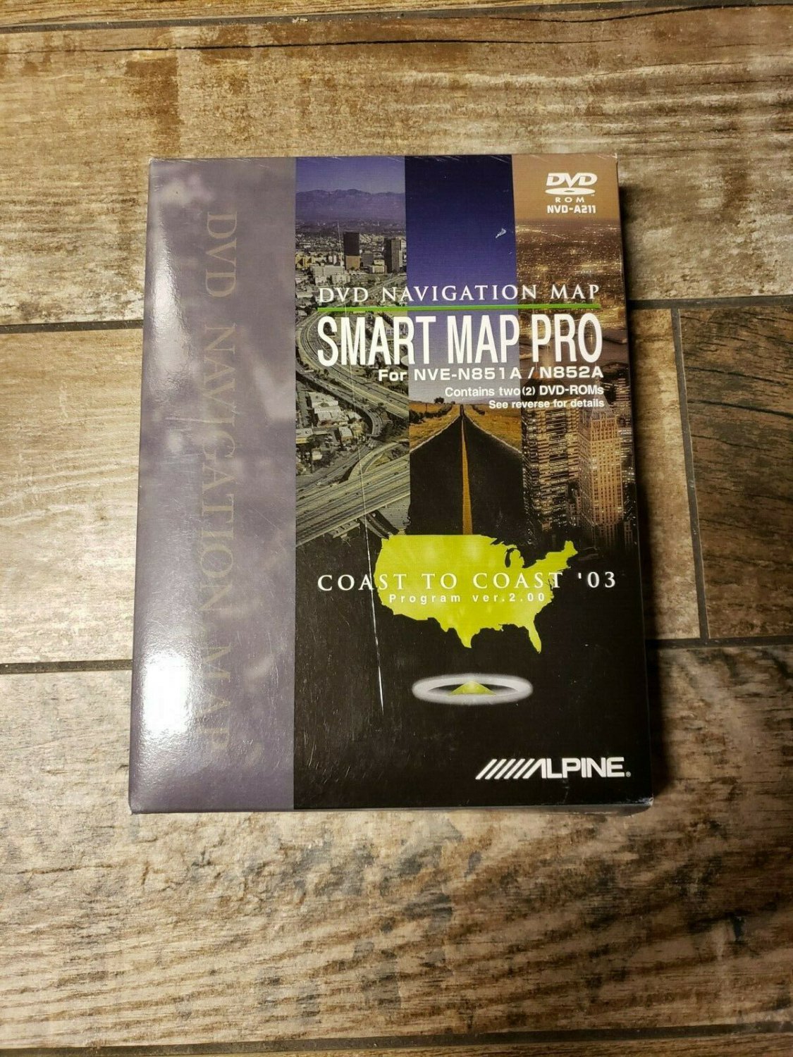 Alpine Smart Map Pro DVD Navigation Map West Coast Disc Only 2003 ...