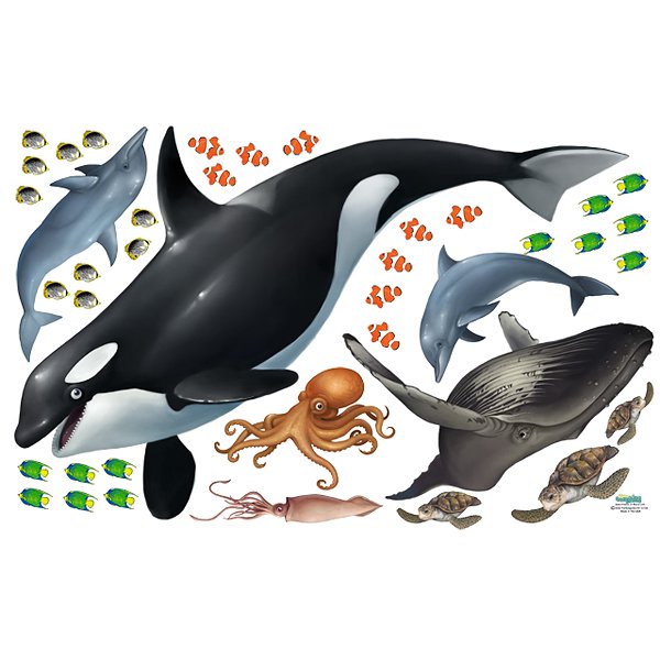 Sea Animals Mural Decal