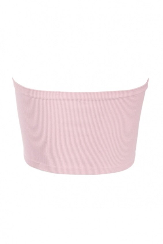 Rib Tube Top - Baby Pink