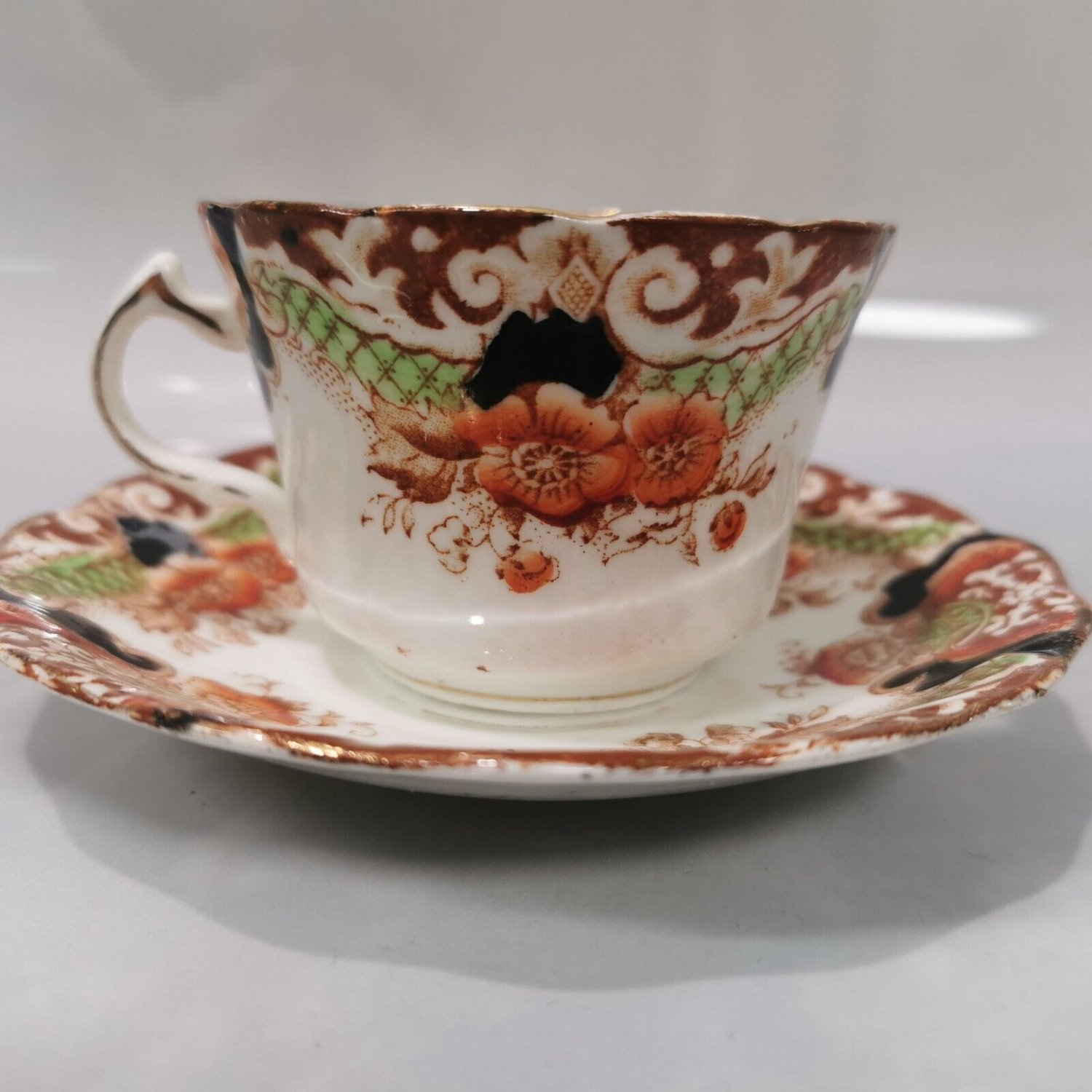 Antique Victorian Royal Albert Crown China Radium Imari Tea Cup ...