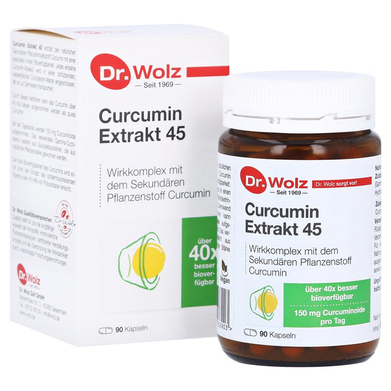Dr Wolz Curcumin Extract 45 Capsules 90 pcs