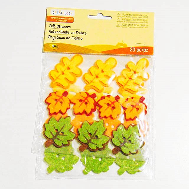 Autumn Leaves - New! Self Adhesive Felt Stickers - Creatology