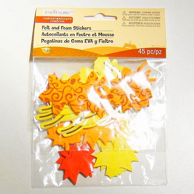Autumn Leaves - New! Self Adhesive Felt & Foam Stickers - Creatology