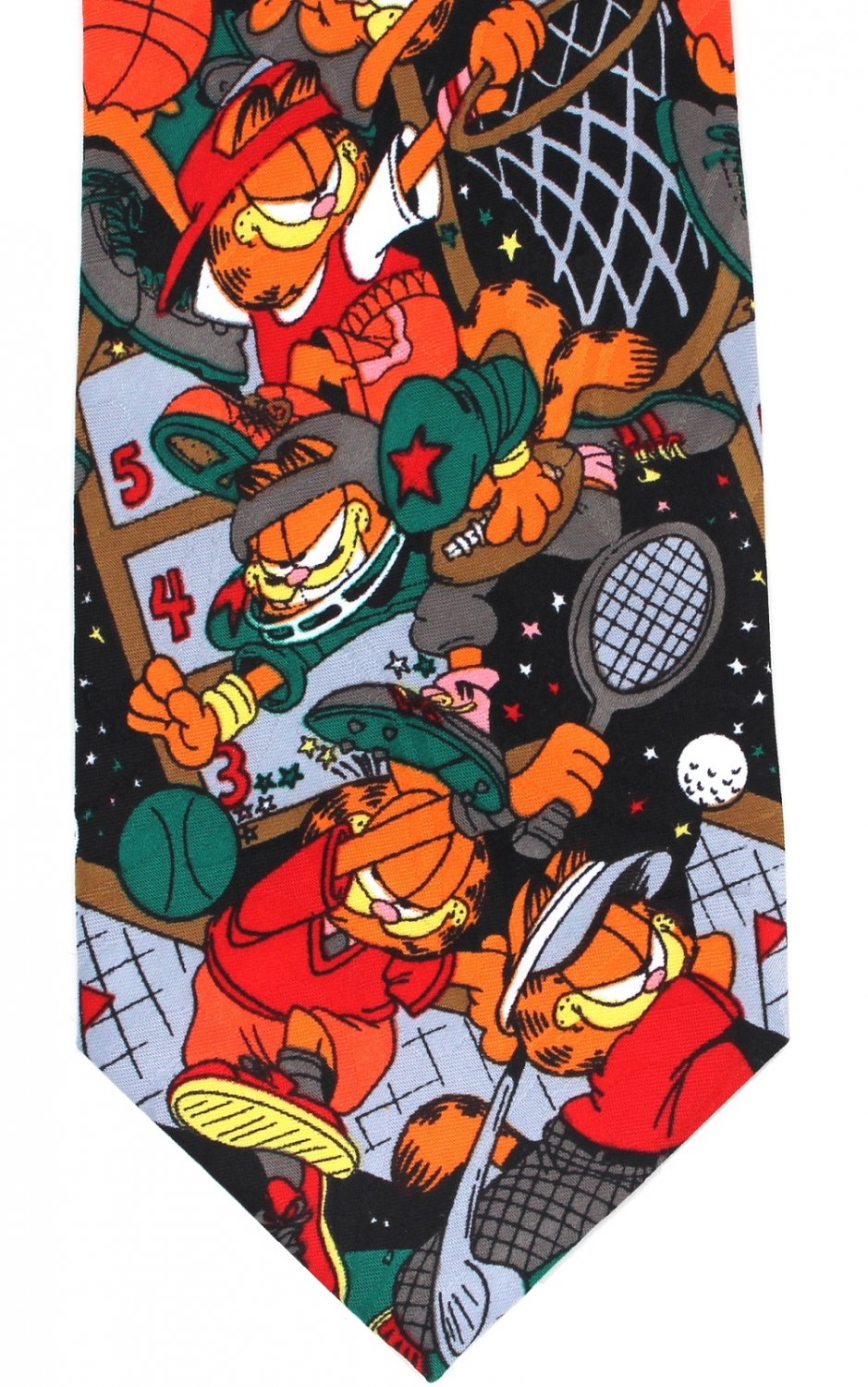 Garfield Necktie Sports Tie Basketball Weight Lifting Baseball Tennis ...