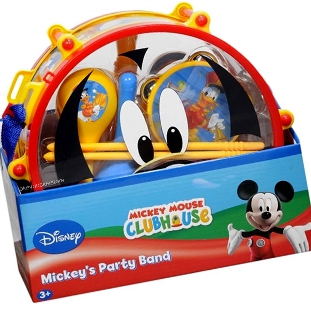 HOT TOY Disney Mickey Mouse Party Band Drum Flute 10 Piece Set Boys Gift 3+