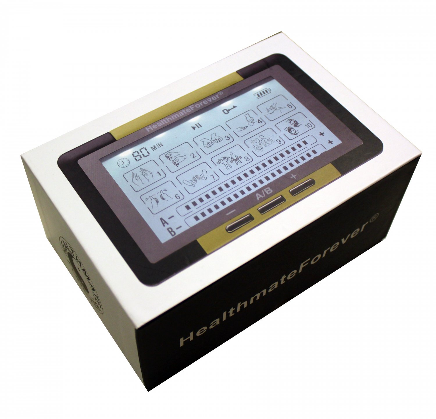 TS10ABH HealthmateForever TENS Unit Electrical Muscle Stimulator Yellow ...