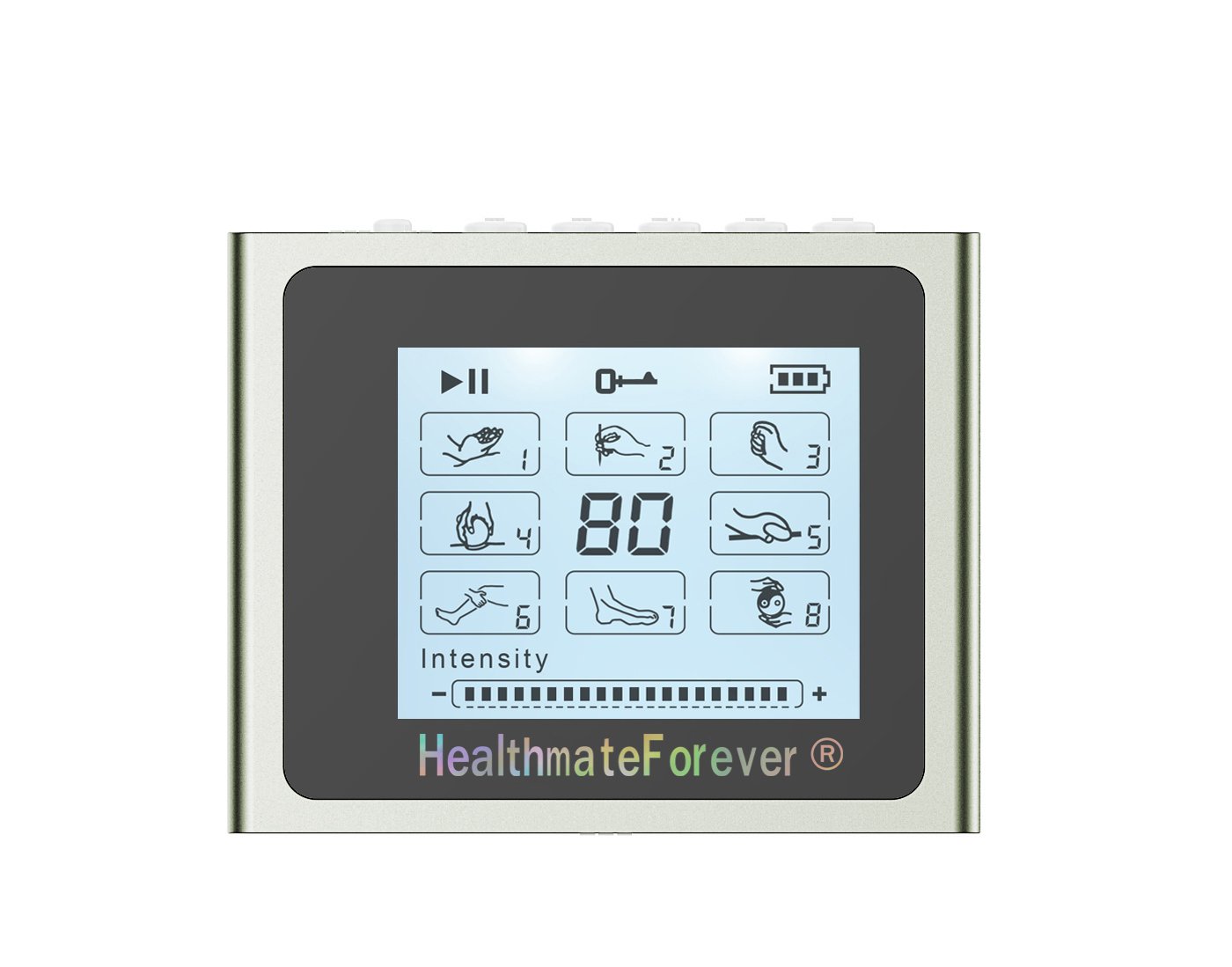 NTS8 HealthmateForever TENS Unit Electrical Muscle Stimulator Green + 2 ...