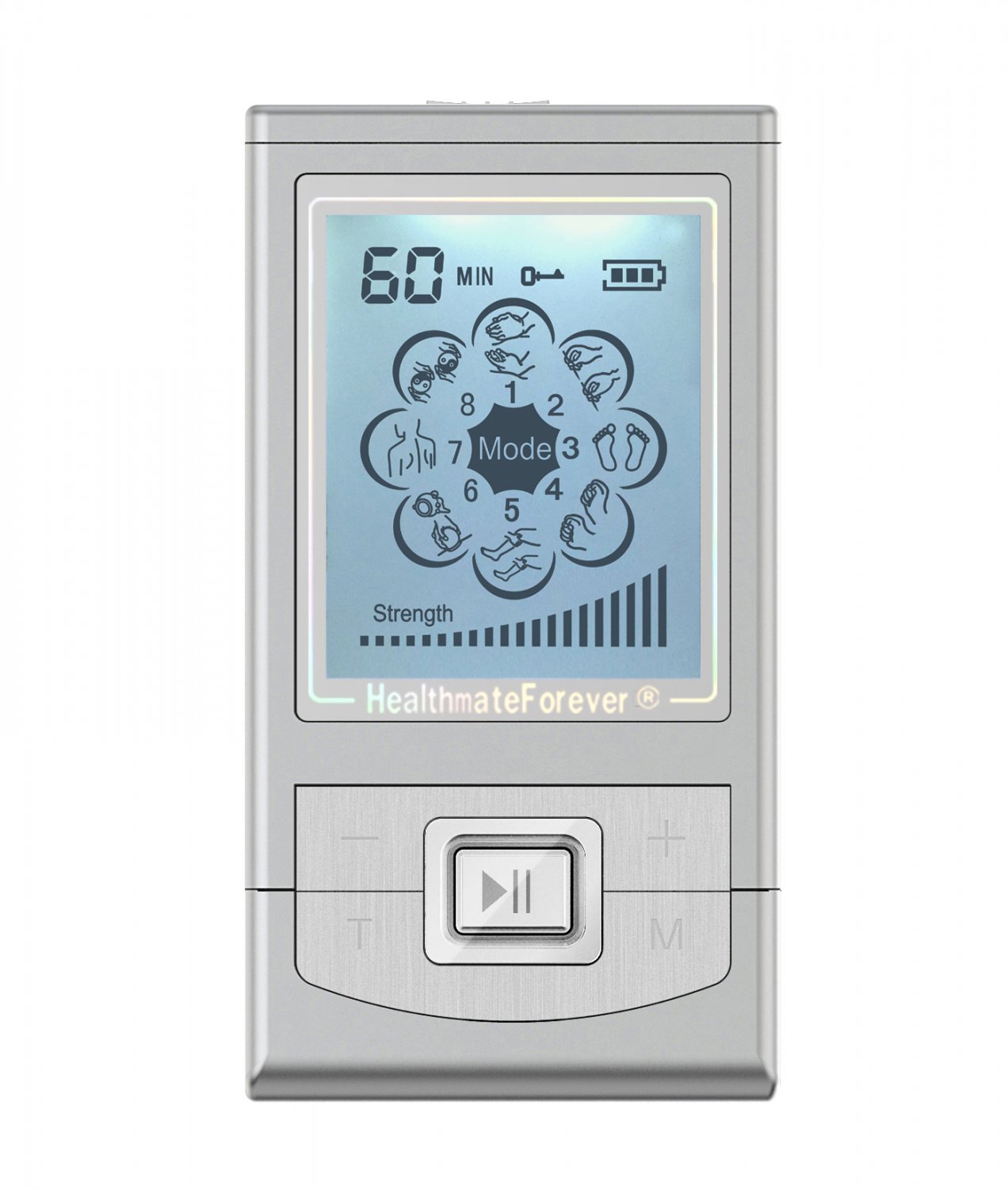 NK8ML HealthmateForever TENS Unit Electrical Muscle Stimulator Silver ...