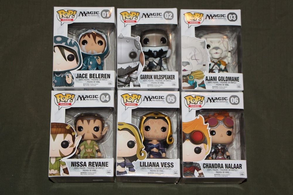FUNKO POP Magic The Gathering Garruk Jace Ajani Nissa Liliana Chandra ...