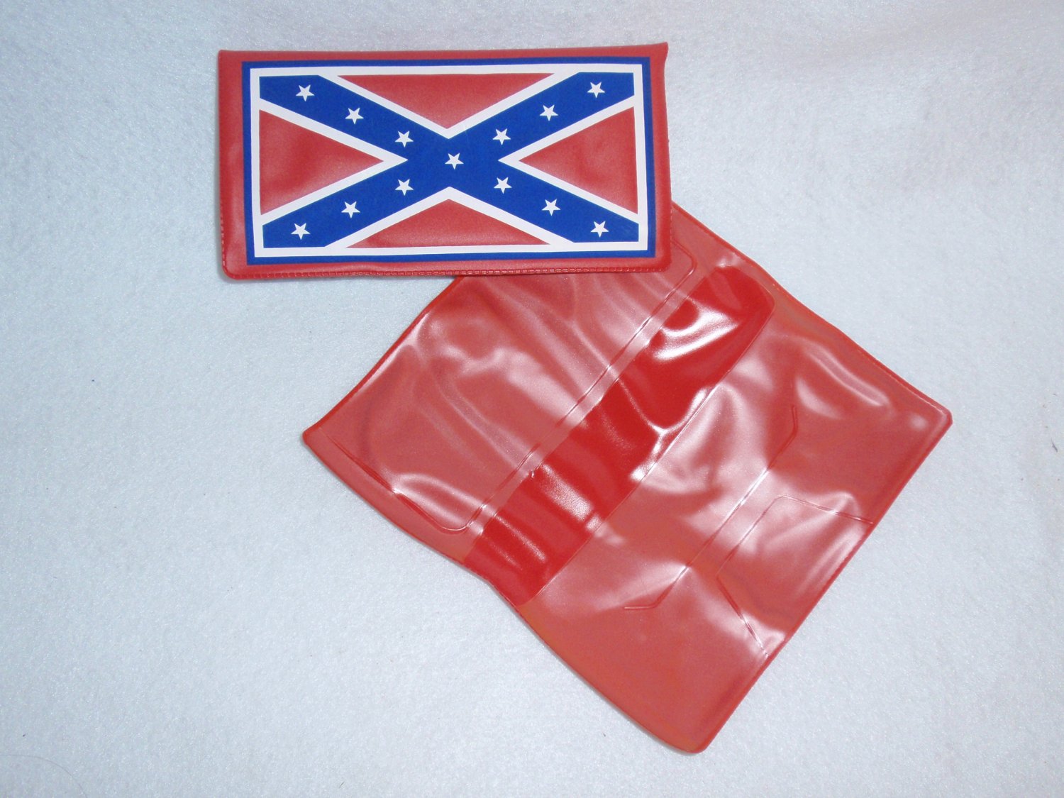 Confederate Flag Checkbook Cover
