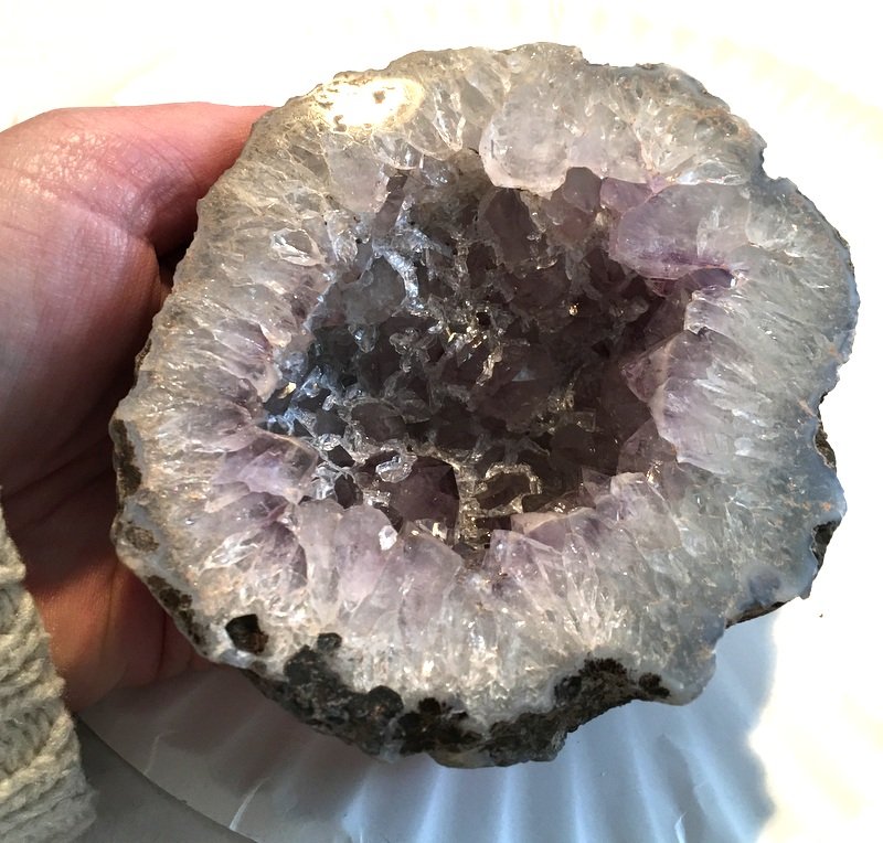 Large Amethyst Quartz Geode Bowl Crystal Healing Third Eye Crown Soul ...