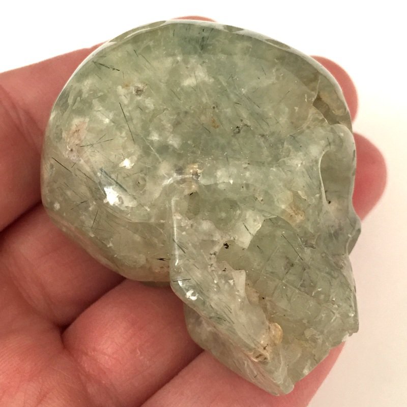 Moss Prehnite Crystal Skull Archangel Raphael Healing Crystals Divine ...