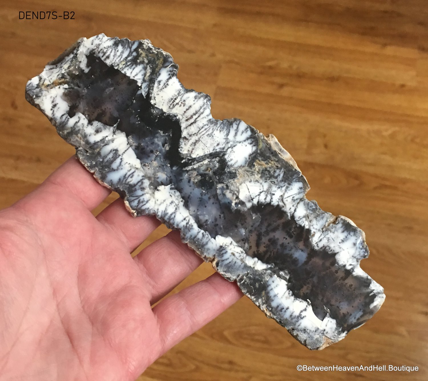 6" Merlinite Dedritic Agate Opal Healing crystals Energy Storm element ...