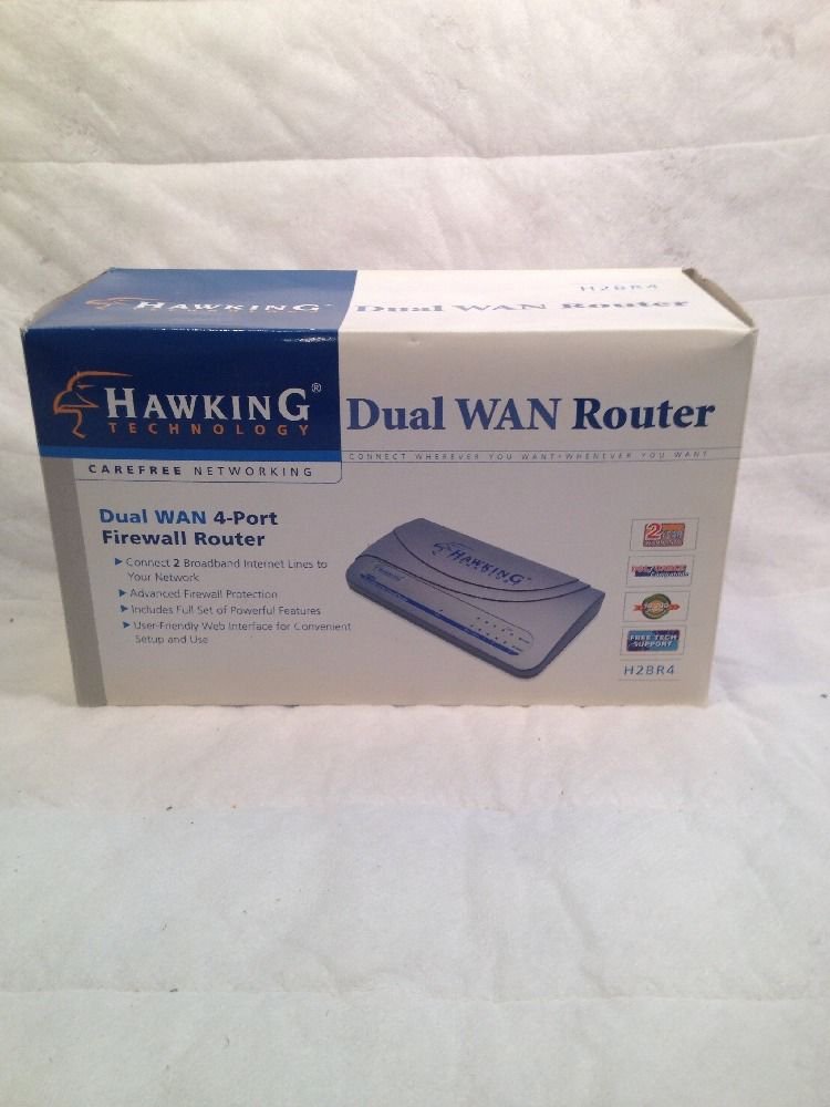 Hawking Dual WAN 4-Port Firewall Router H2BR4 - new!