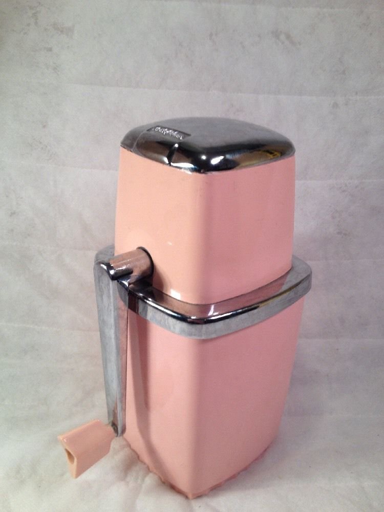 Vintage Pink Maid of Honor Ice Crusher Chrome & Plastic Mid Century ...