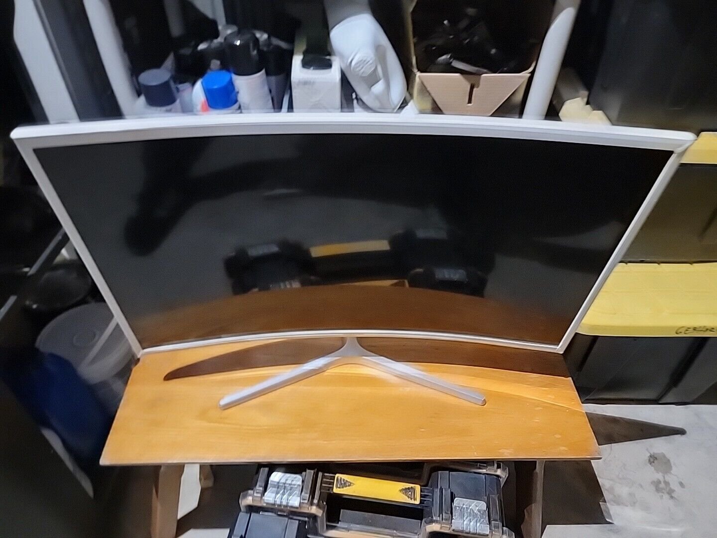 SAMSUNG 32" CF391 Curved Monitor LC32F391FWNXZA 1080p Broken Screen ...