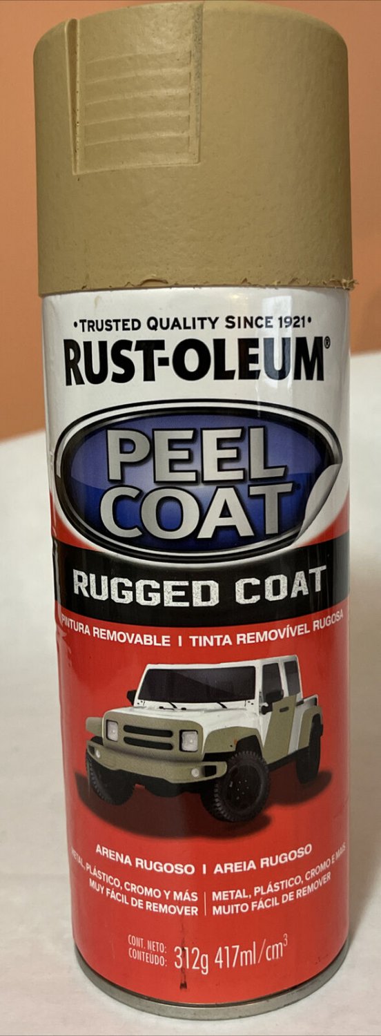 Peel RUGGED Coat RustOleum Peelable Coating Spray Paint Plasti Dip 317304