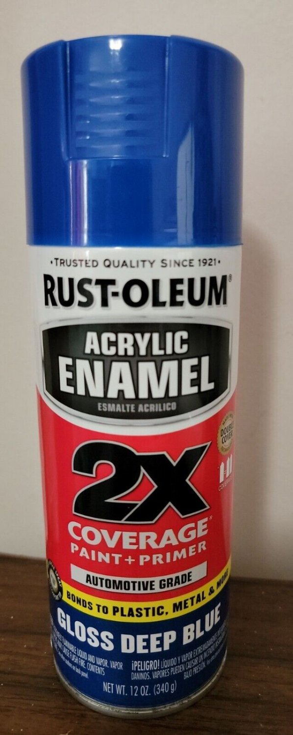 GLOSS DEEP BLUE Rust-Oleum 271942 Acrylic Enamel 2X Spray Paint ...