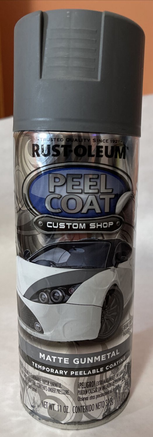Rust-Oleum 283729 11oz Matte Gunmetal Peel Coat Rubberized