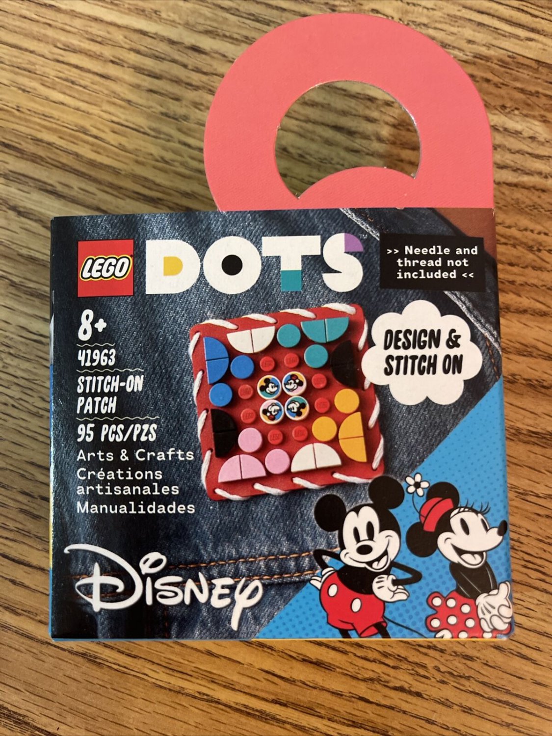 LEGO DOTS Disney Mickey Mouse & Minnie Mouse Stitch-On Patch 41963 DIY ...