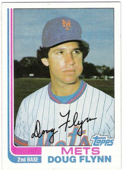 DOUG FLYNN 1982 Topps Card #302 New York Mets FREE SHIPPING Baseball 302