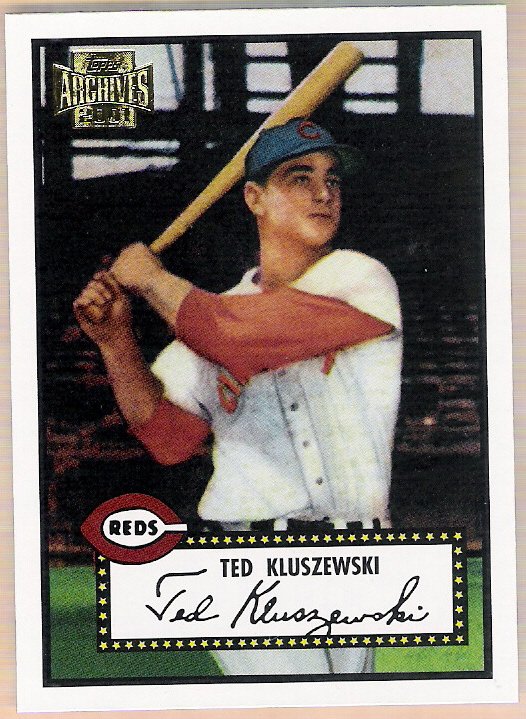 TED KLUSZEWSKI 2001 Topps Archives Baseball Card #314 CINCINNATI REDS ...