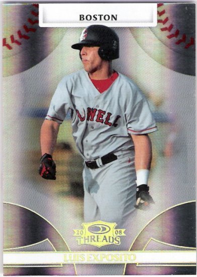 LUIS EXPOSITO 2008 Donruss Threads GOLD Rookie Card #58 Insert #d 36/50 ...