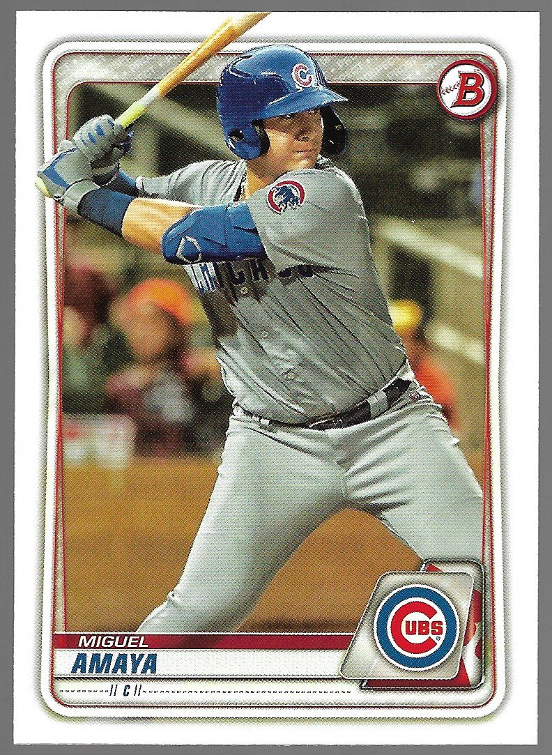 MIGUEL AMAYA 2020 Bowman Prospects Baseball Card #BP-136 CHICAGO CUBS ...